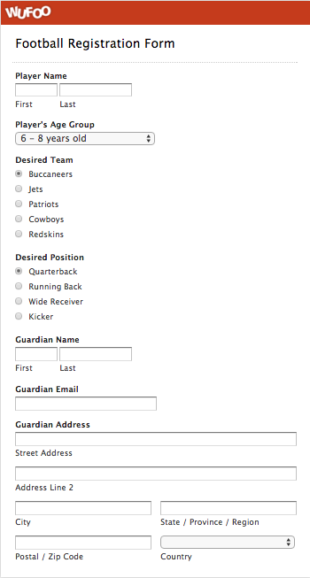 Registration Form Templates - NetCamps
