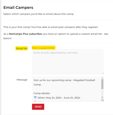 Simplify Camp Management
